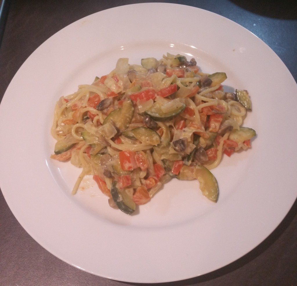Creamy Vegetable Spaghetti - The Mummy Toolbox